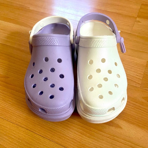 CROCS | Shoes | Lavender And Iridescent Limited Edition Womens Platform ...